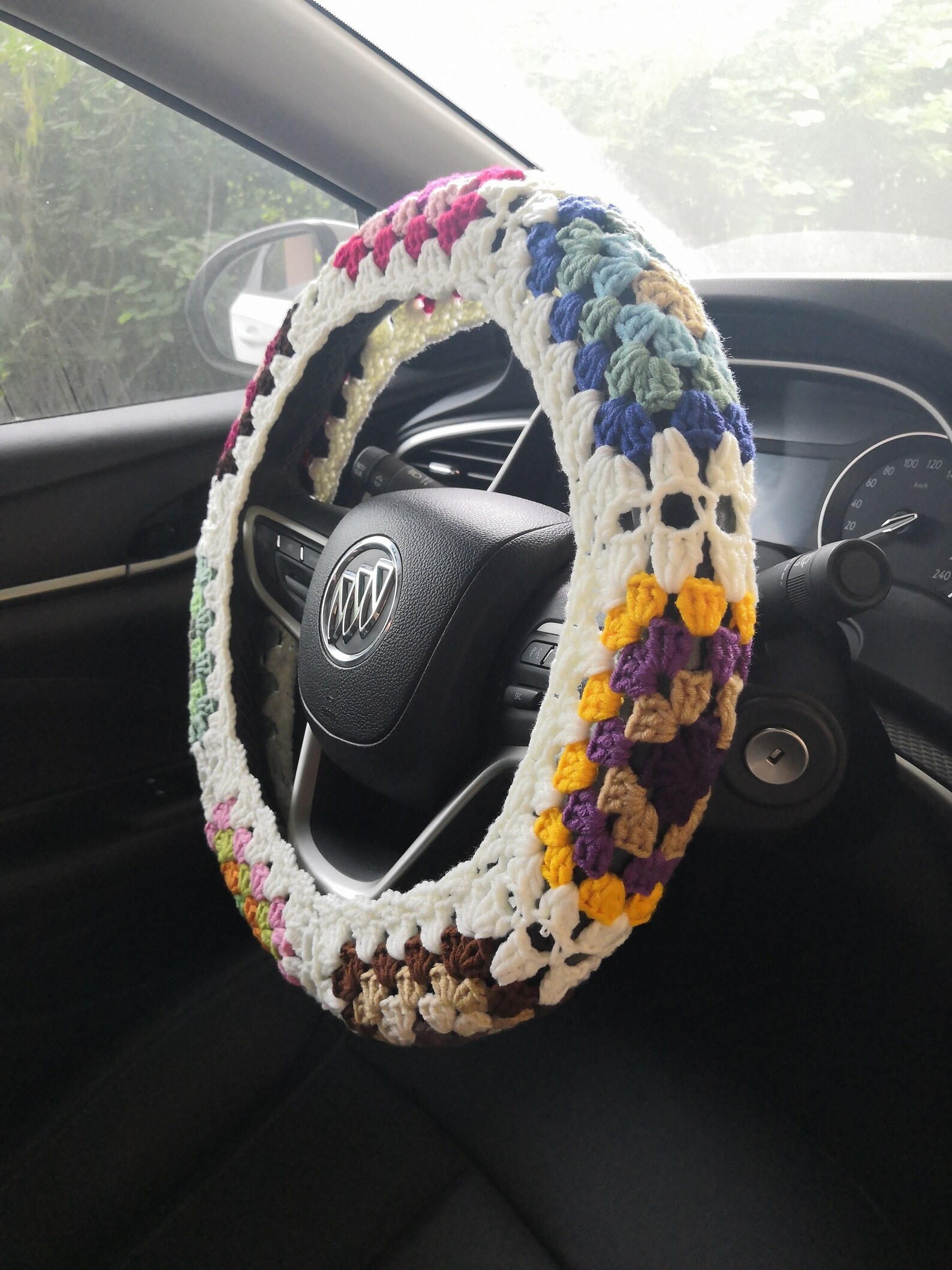 Granny Square Steering Wheel Coversteering Wheel - Etsy