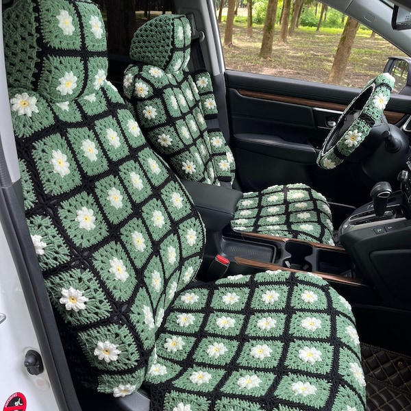 Crochet Car Headrest Cover Pattern - Etsy