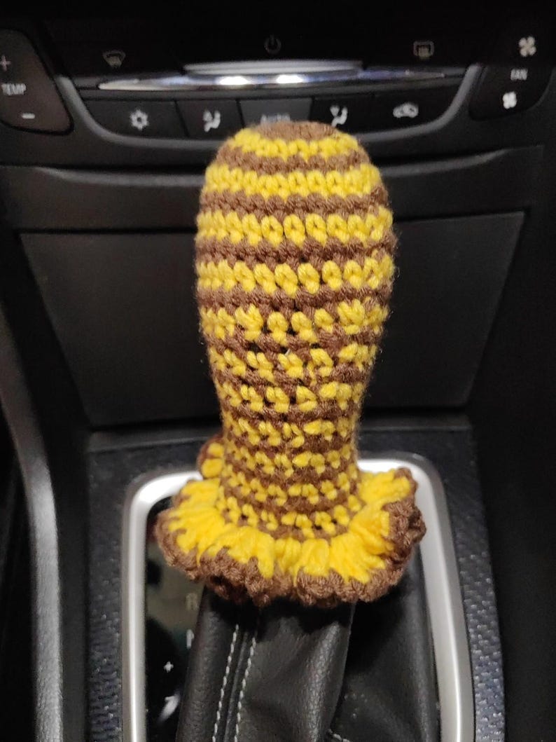Crochet Car Shift Knob Cover: Handmade Gear Shift Hoodie (custom Color ...