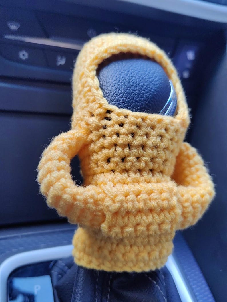 Crochet Gear Shift Hoodie: Car Shifter Cozy, Customizable Color - Etsy