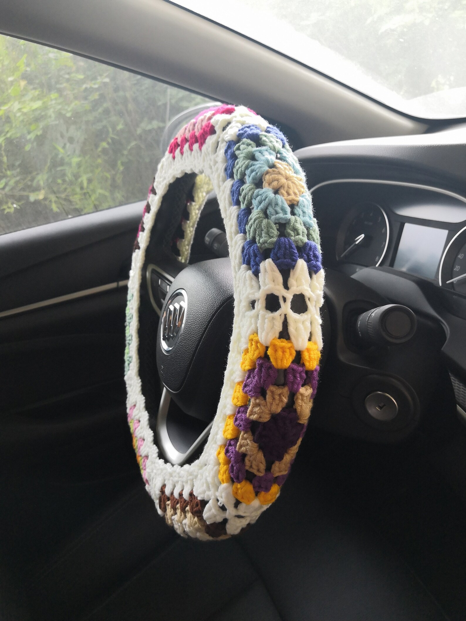 Granny Square Steering Wheel Coversteering Wheel - Etsy