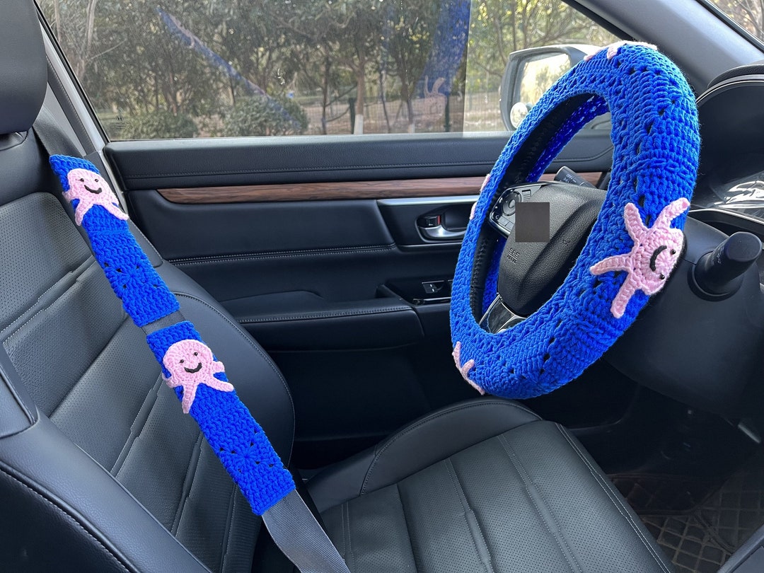 Steering Wheel Cover,crochet 3D Animal Steering Wheel,octopus Steering ...