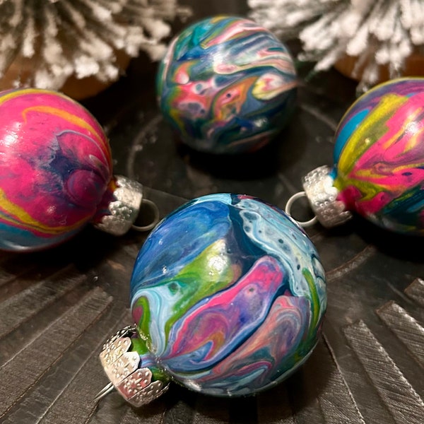 Hand Painted Glass Balls - Etsy