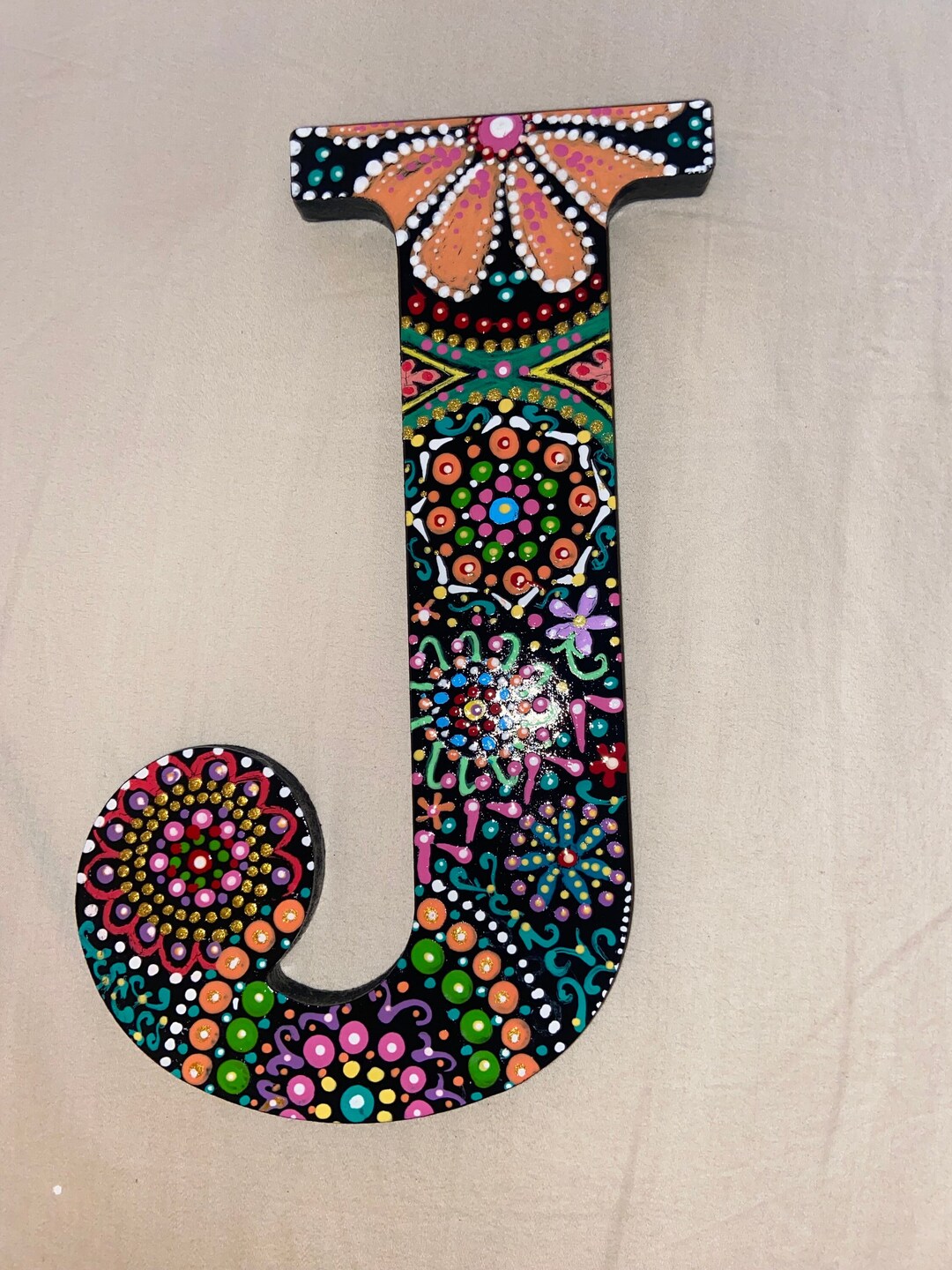 Hand Painted Letter “J” - Etsy