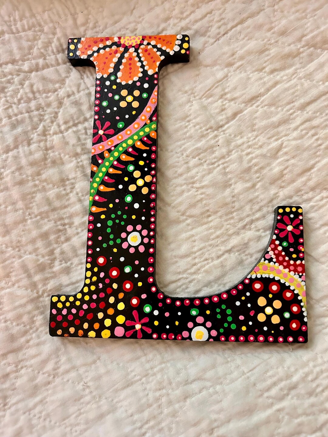 Hand Painted Letter “L” - Etsy