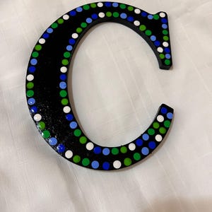 Hand Painted Letter C. Wall/door Decor - Etsy