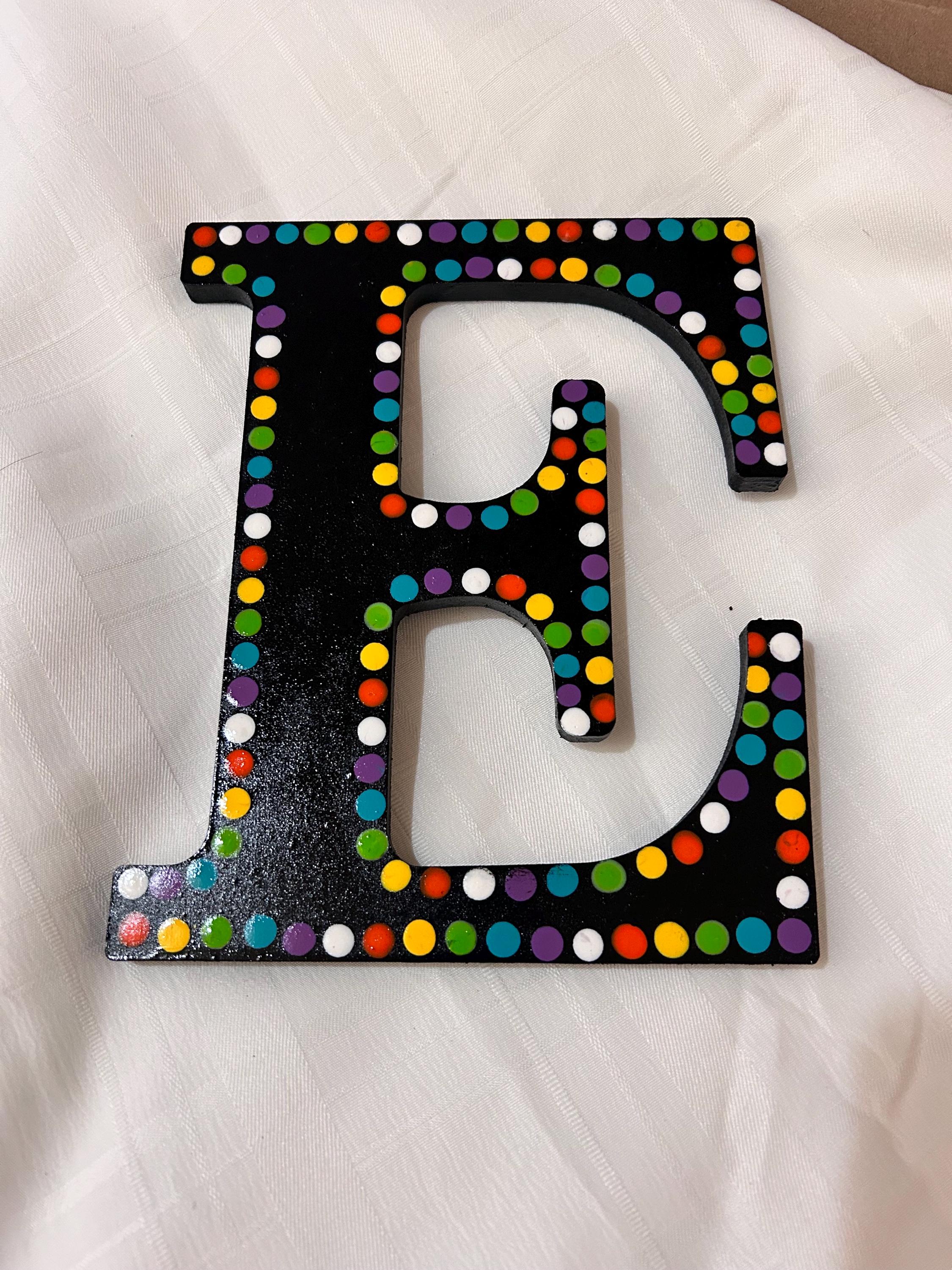 Hand Painted Letter E. Wall/door Decor - Etsy