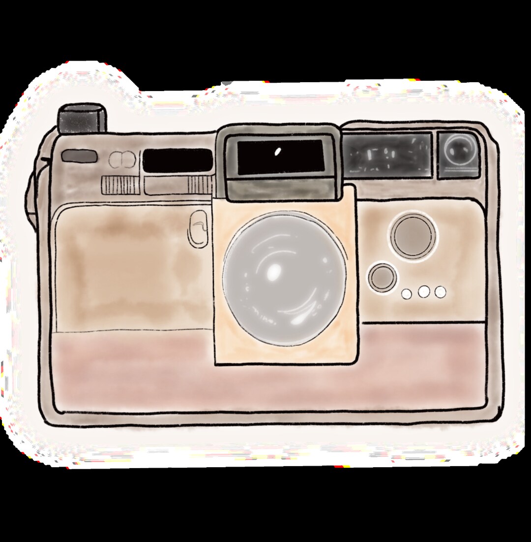 Vintage Camera Sticker - Etsy