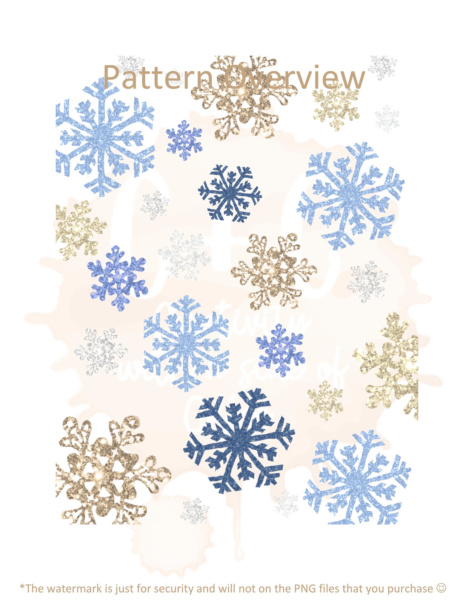 Glitter Snowflakes Clipart/ Backgrounds - Etsy