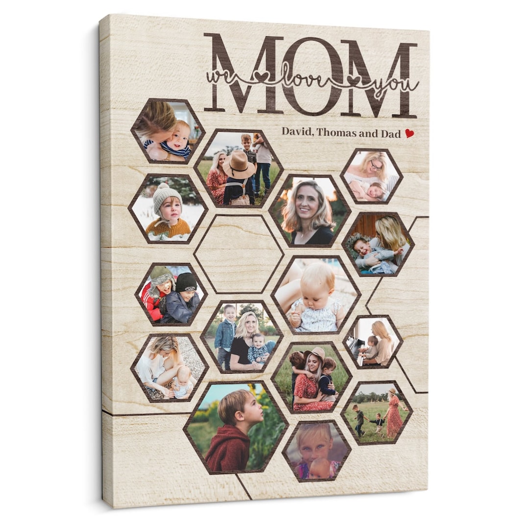 Personalized Mom Photo Collage, Mother's Day Gift for Mommy, Mom Gift ...