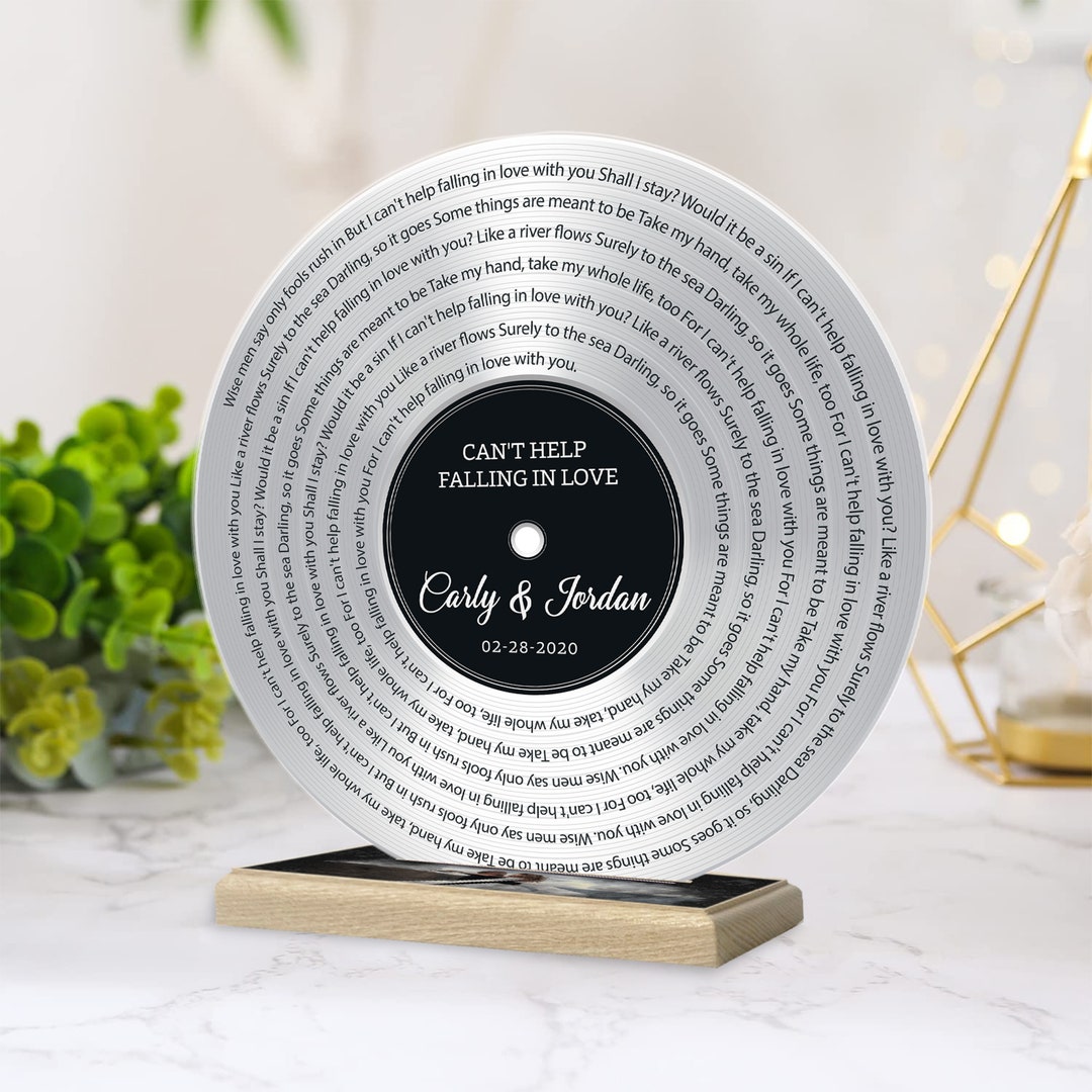 Custom Music Acrylic Plaque, Your Photo, Your Song, Uniquely Yours Gift ...