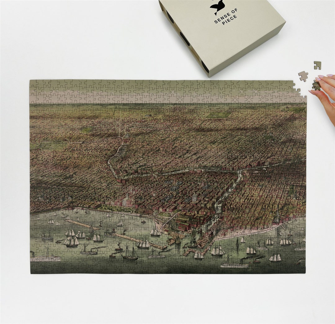 Map of the City of Chicago 1000 Piece Adult Jigsaw Puzzle - Etsy