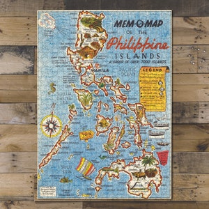 1945 Map of the Philippines | 1000 Piece Adult Jigsaw Puzzle ...