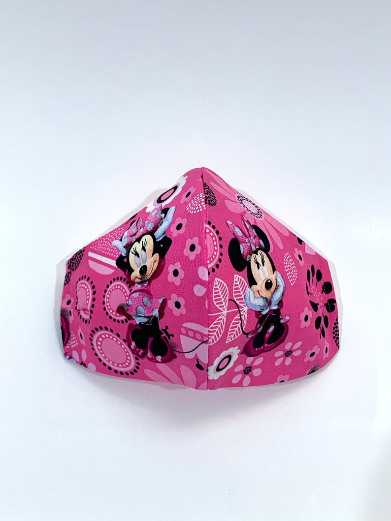 Disney's Mickey & Minnie Mouse Adult Face Masks 100% Cotton Triple ...