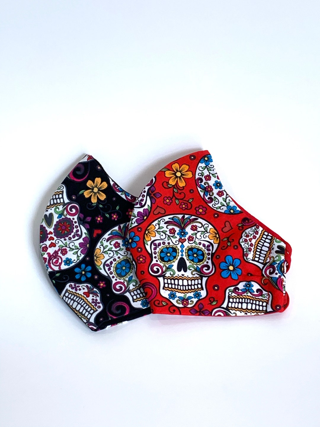 Sugar Skull Face Mask Cinco De Mayo Face Mask Halloween Face Mask 100% ...