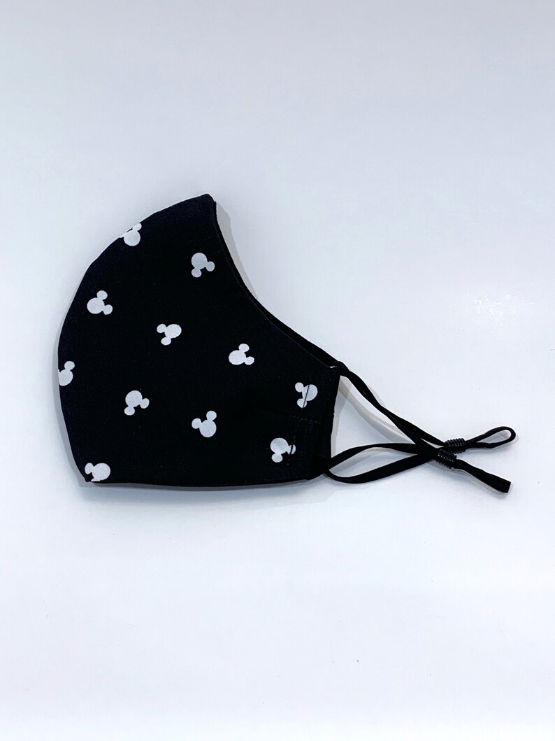 Disney's Mickey & Minnie Mouse Adult Face Masks 100% Cotton Triple ...