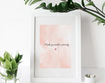 Make Yourself A Priority | PNG | JPEG - Etsy