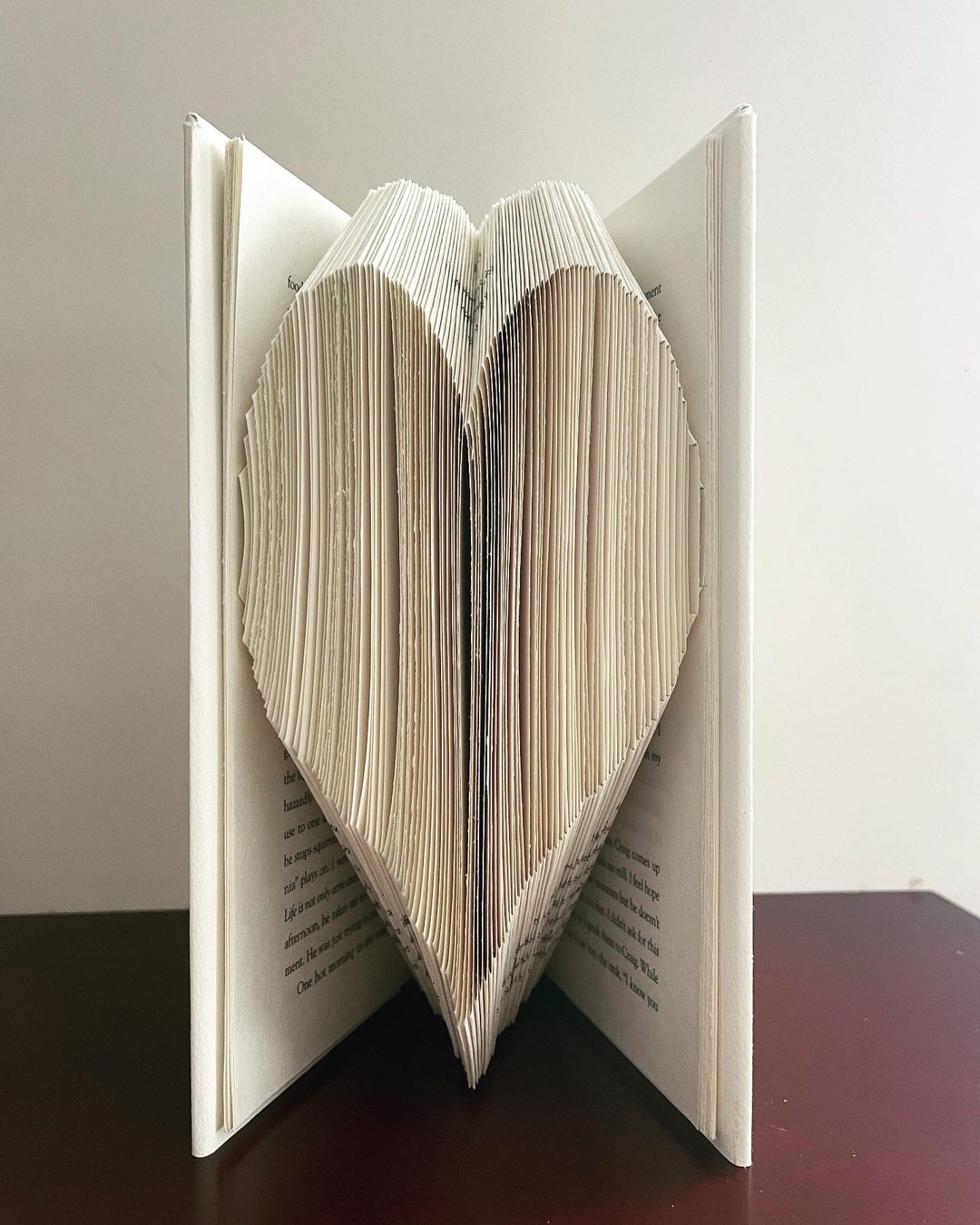 Heart Folded Book Love Marriage Wedding Husband Wife Anniversary Gift ...