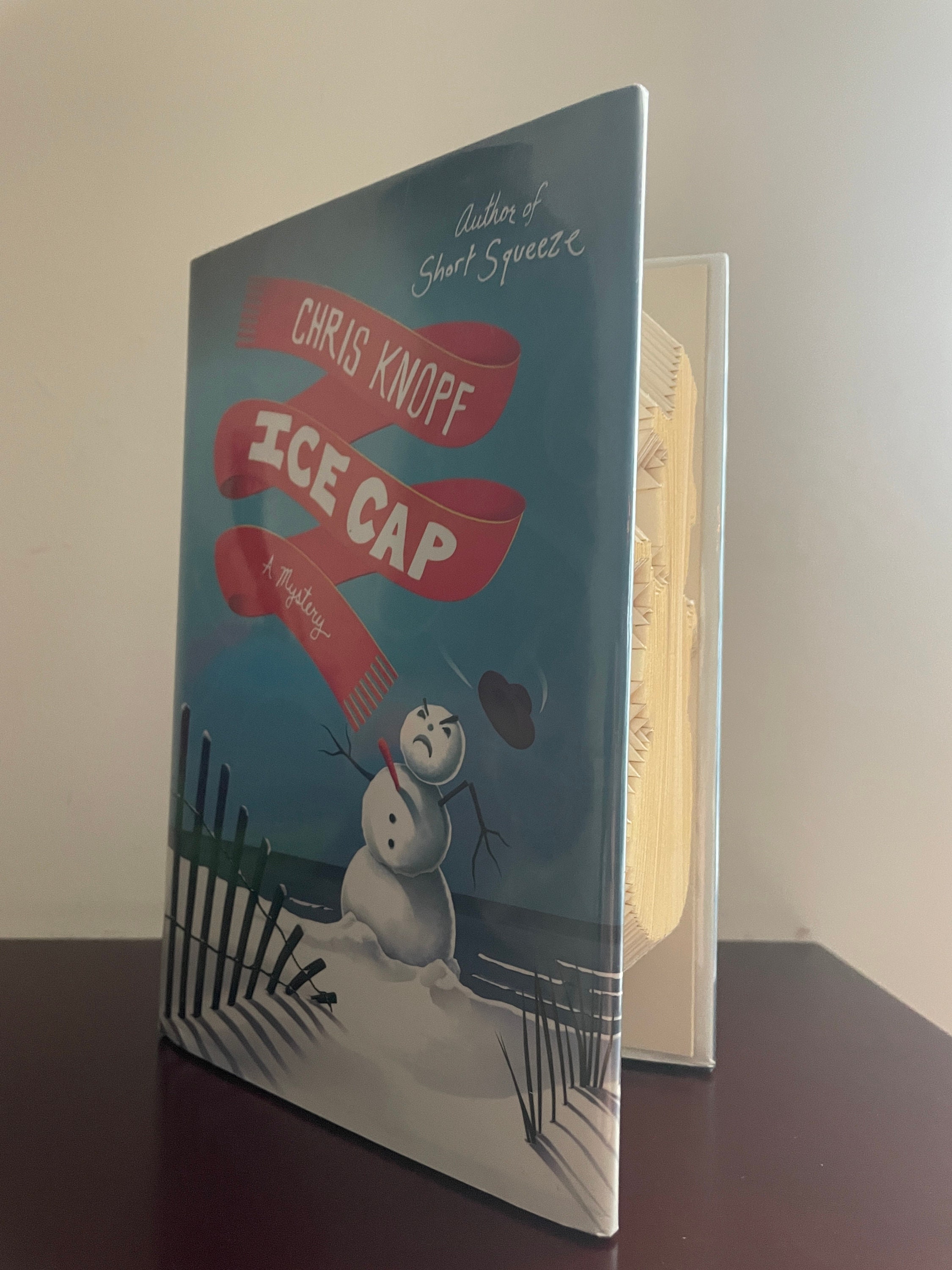 Snowman Folded Book Art Winter Snow Cold Weather Frosty Christmas Decor ...