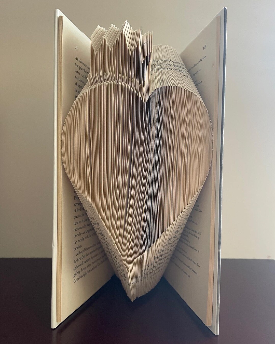 Heart With Crown Folded Book Art Princess Queen Love Royalty Royal ...