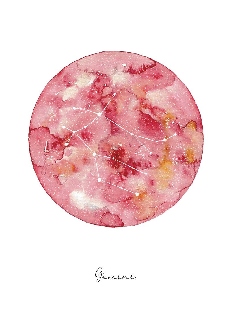 Watercolour Zodiac Sign, Constellation Art, Astrology Art, Zodiac Signs ...