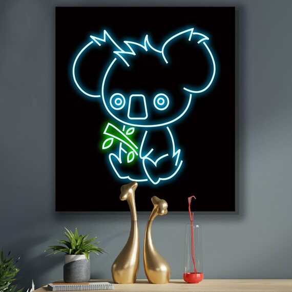Home & Living Custom Neon Sign Koala Neon Sign Light Office Living Room ...