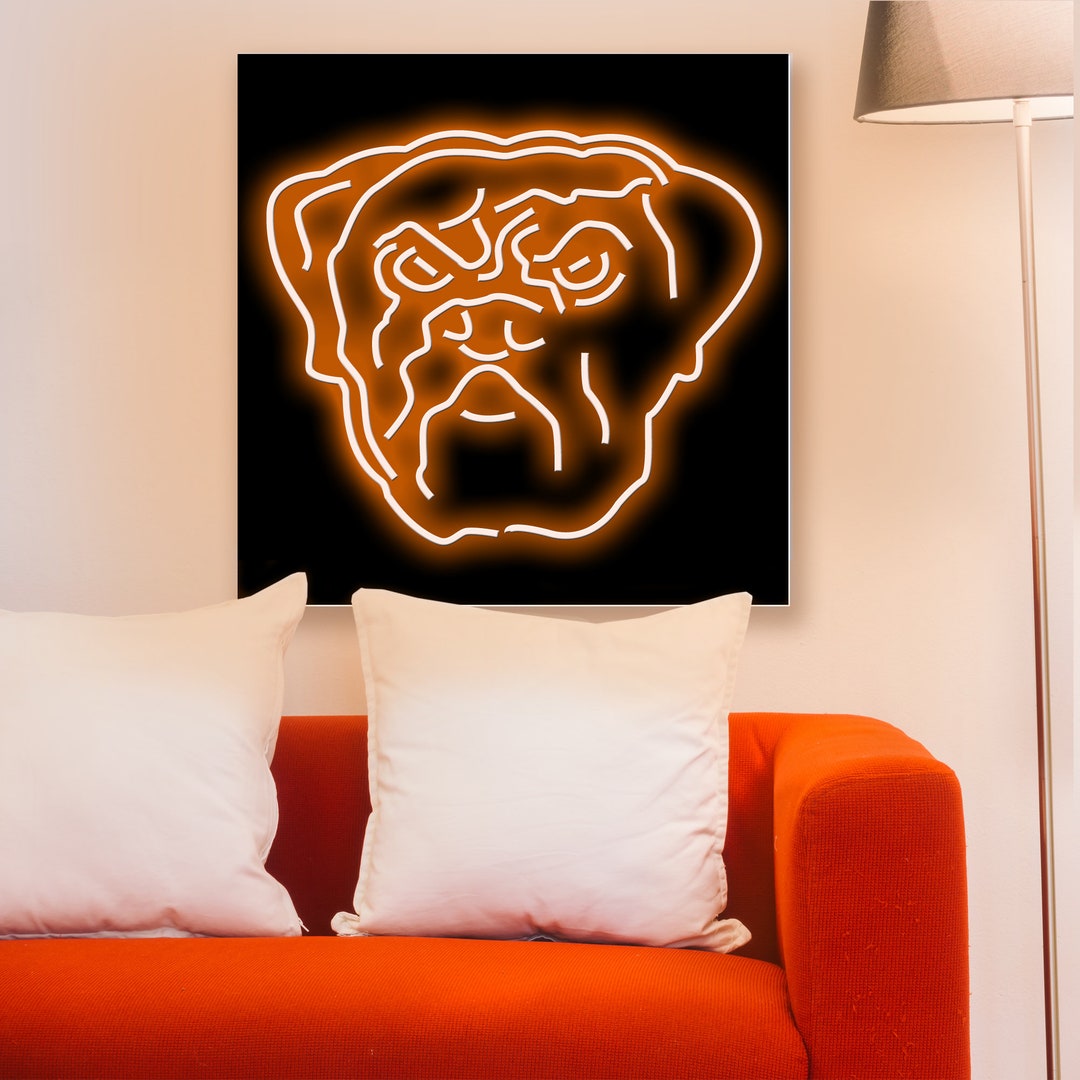 Custom LED Neon Sign Bulldog Personalized LED Bedroom Night - Etsy