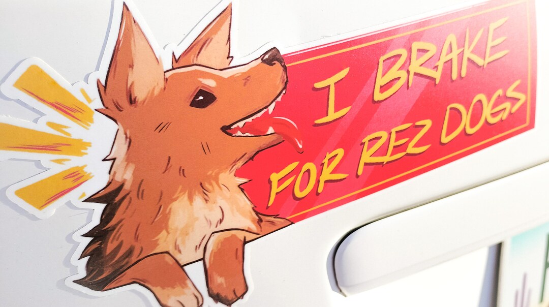 Rez Dog Sticker - Etsy
