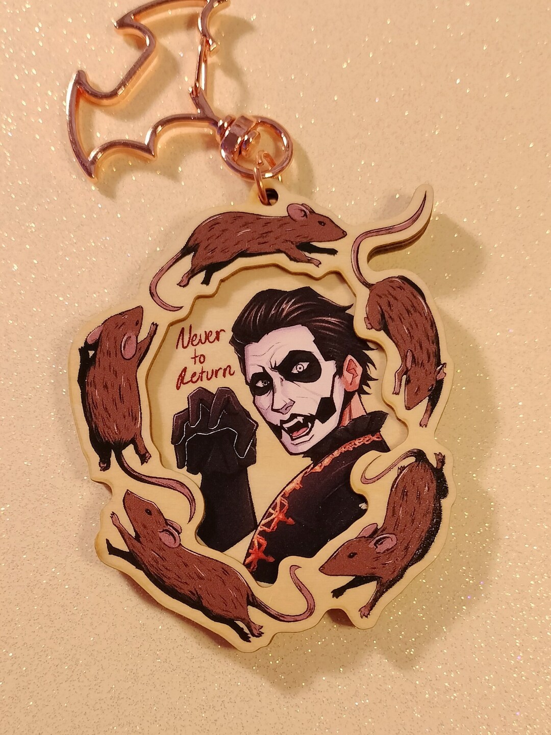 Rats Wooden Charm - Etsy