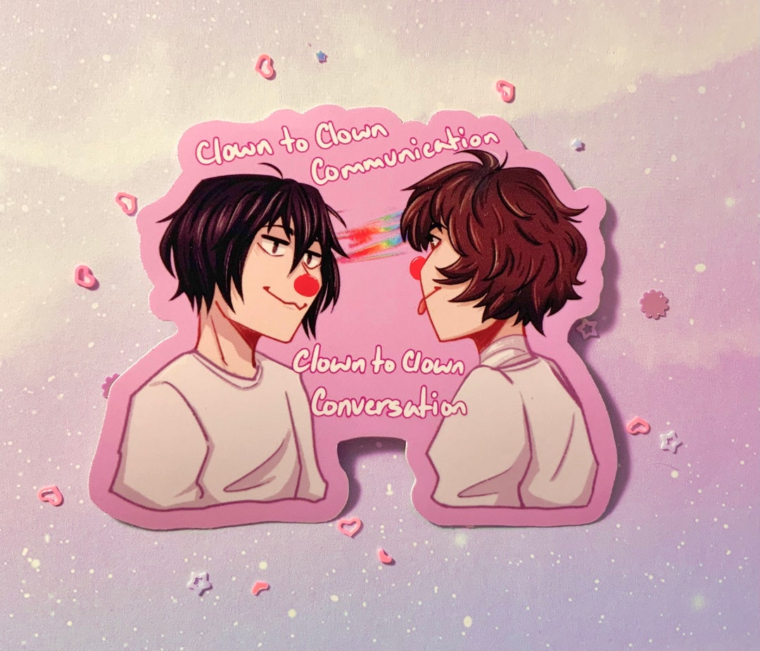 Clown Communication Sticker - Etsy