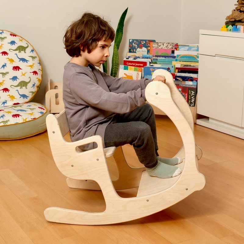 Wooden Rocking Chair - Etsy