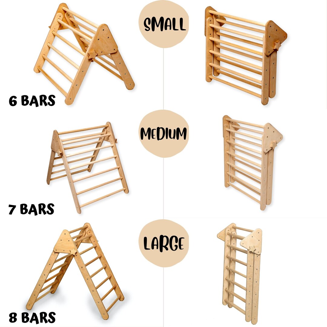 Climbing Triangle for Toddler, Montessori Toddler Climber, 3 Size ...