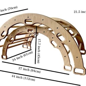 Toddler Climbing Arch Set, 2 Size Montessori Baby Play Climber Set for ...