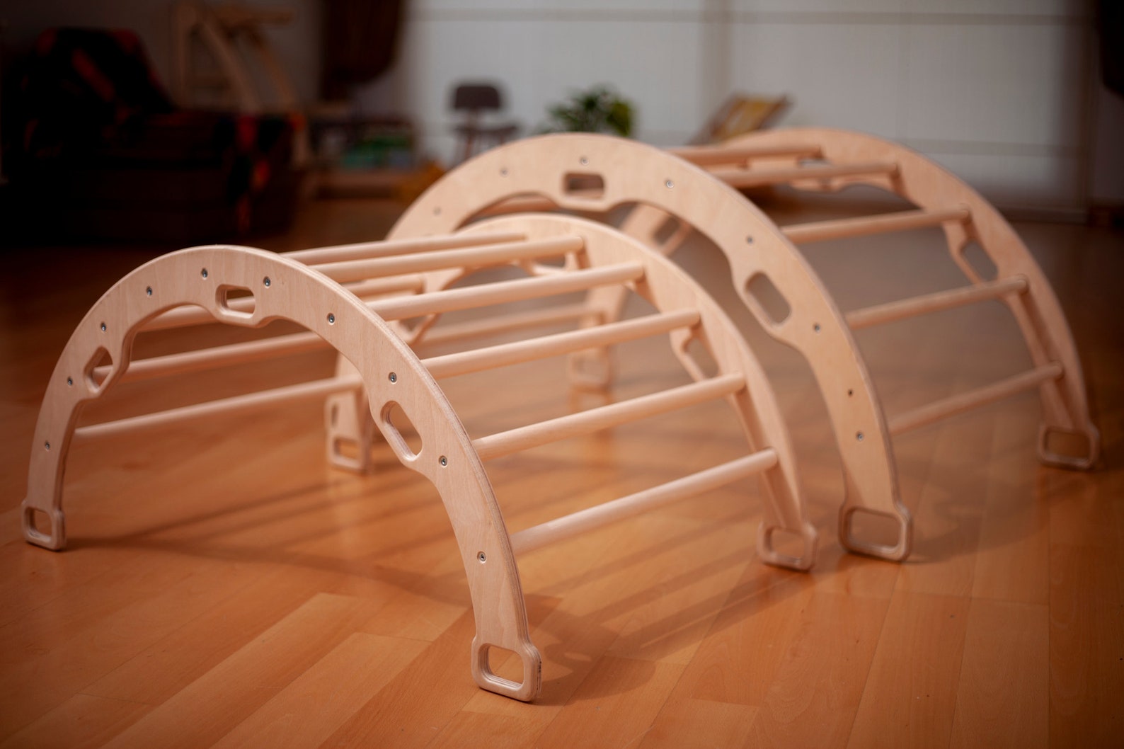 Toddler Climbing Arch Set, 2 Size Montessori Baby Play Climber Set for ...