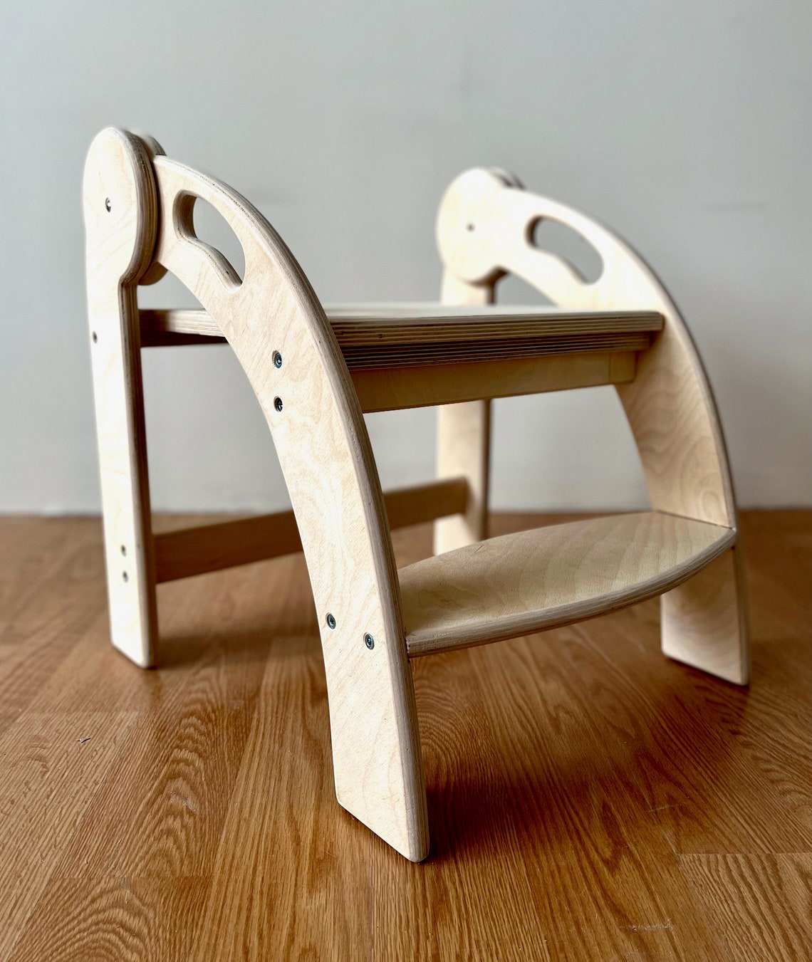 Toddler Stool for Kids Foldable Wooden Step Stool for - Etsy