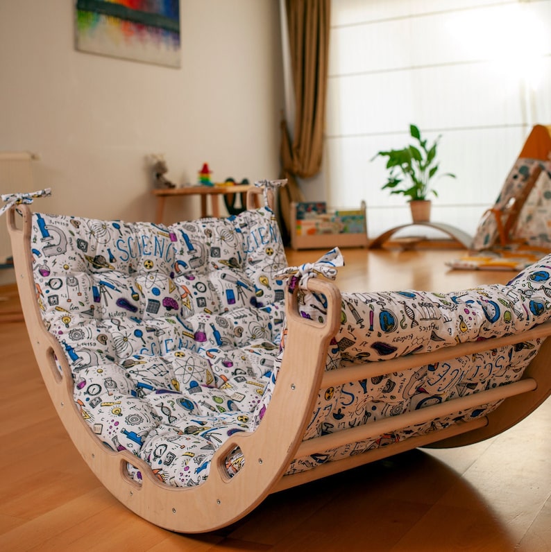 Extra Large Size Wooden Climbing Arch With Comfy Pad Toddler - Etsy