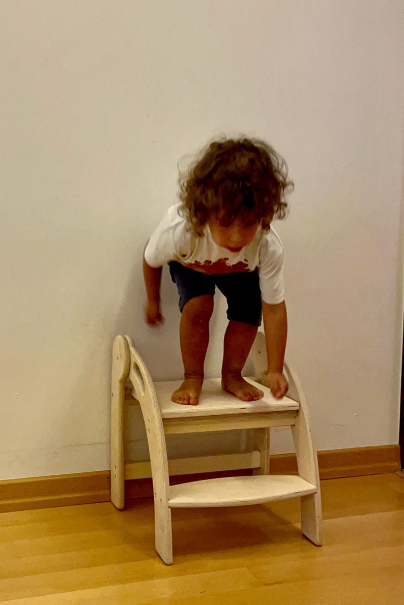 Toddler Stool for Kids Foldable Wooden Step Stool for - Etsy