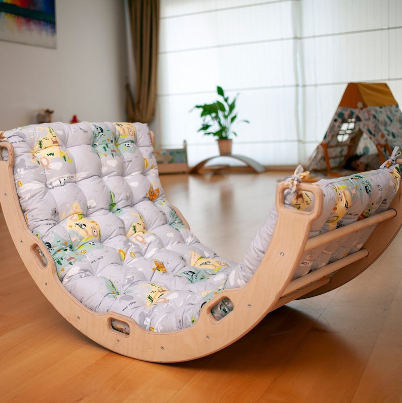 Extra Large Size Wooden Climbing Arch With Comfy Pad Toddler - Etsy