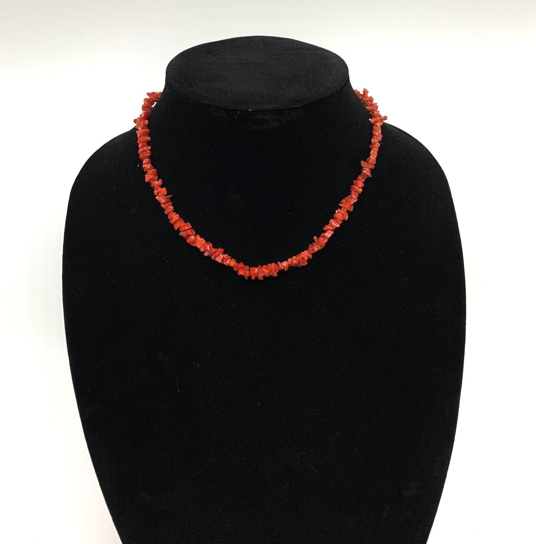 Dainty Small Red Spiny Oyster Shell Chip Necklace - Etsy