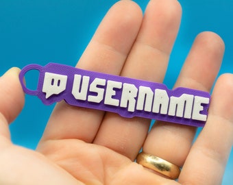 Twitch Name Plate | Etsy