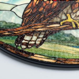 Red Tailed Hawk Glass Suncatcher, Bird Nerd, Red Tailed Hawk Decor ...