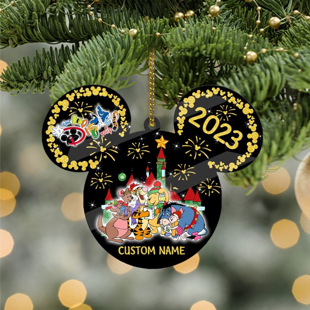 Personalized Name Disney Winnie the Pooh Ornament, Pooh and Friends ...
