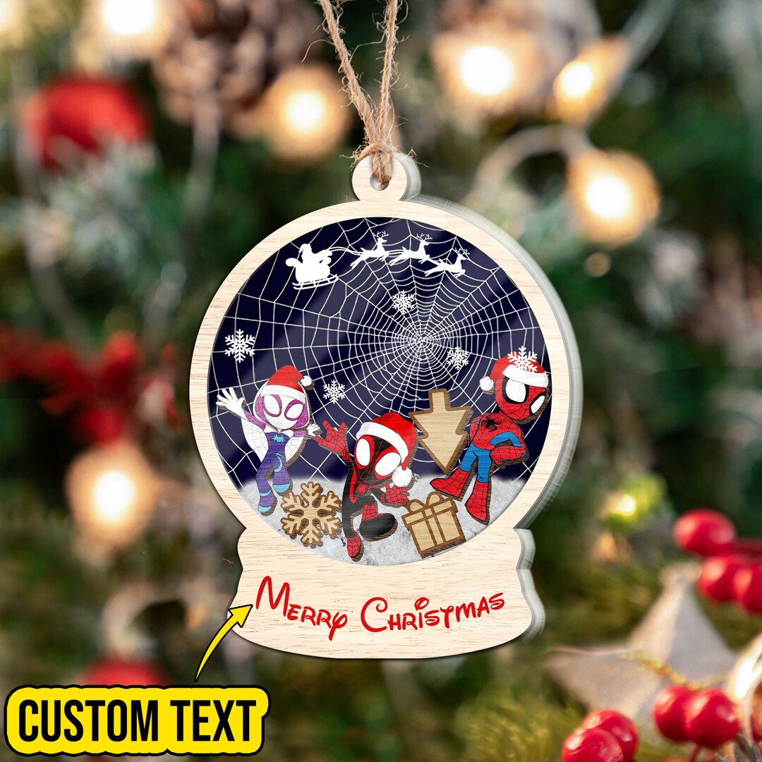 Personalized Spidey and His Amazing Friends Ornament, Christmas Spidey ...