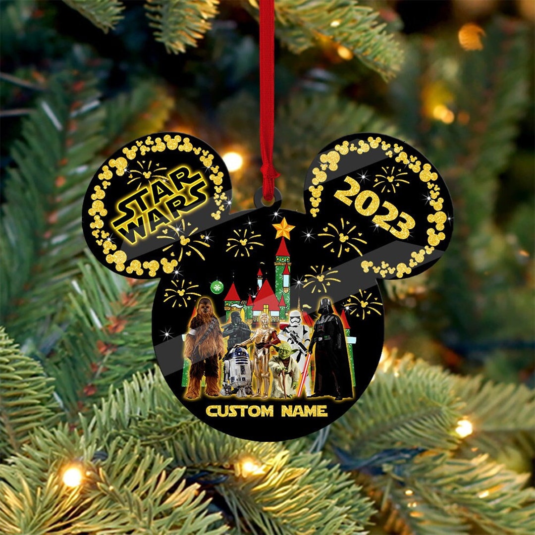 Personalized Name Star Wars Christmas Ornament, Star Wars Characters ...