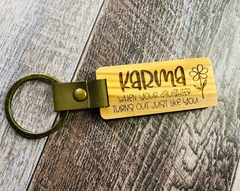 Karma Keychain - Etsy