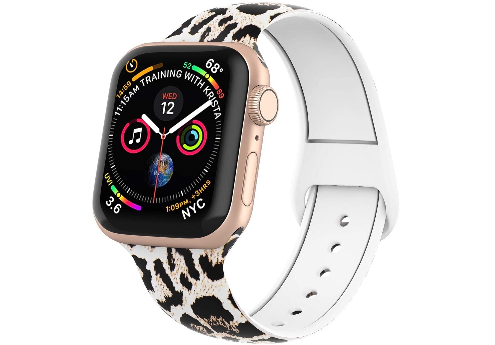 Leopard Print Apple Watch Band Strap for Smart Iwatch Printed Soft ...