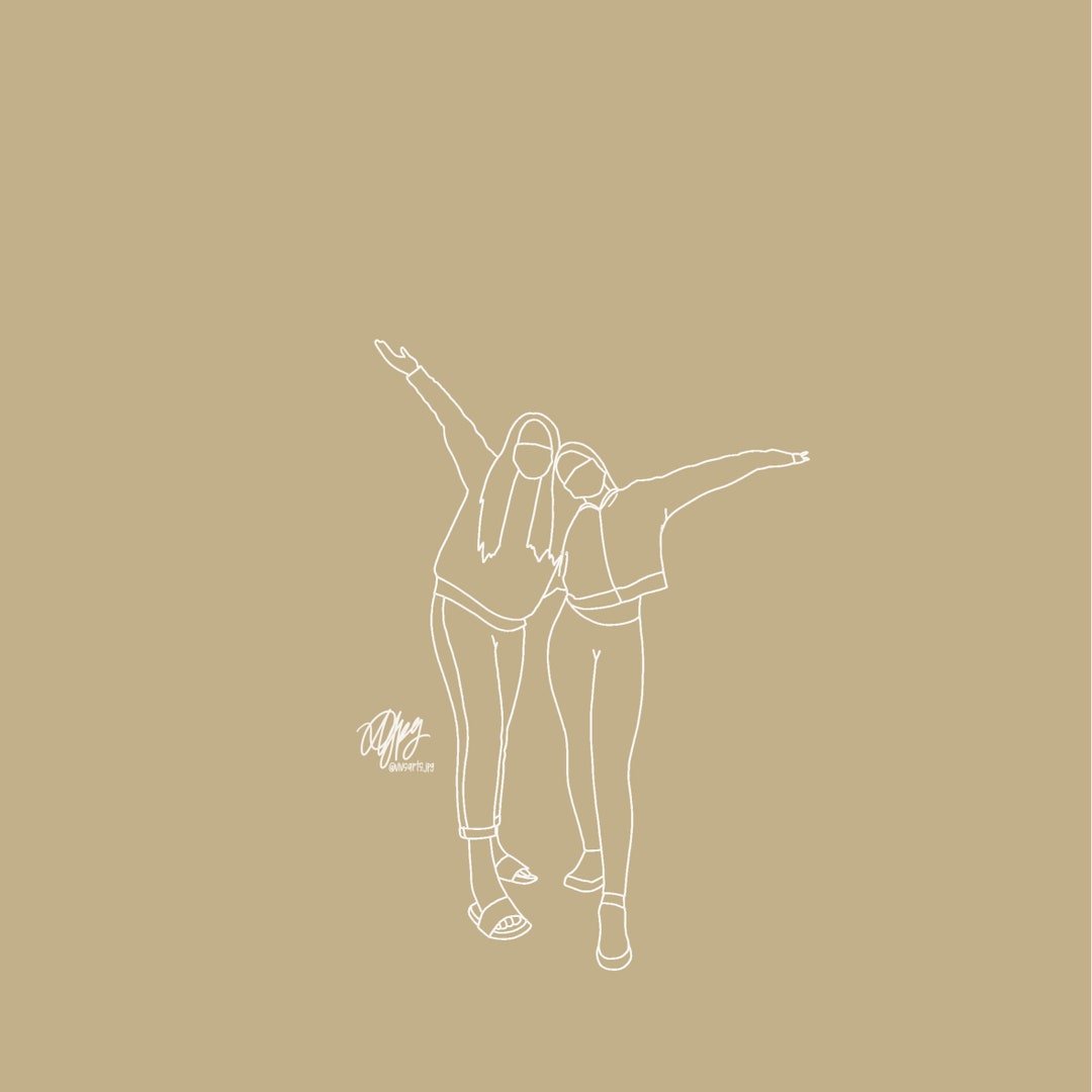 CUSTOM ILLUSTRATION | Digital Line Portrait - Etsy