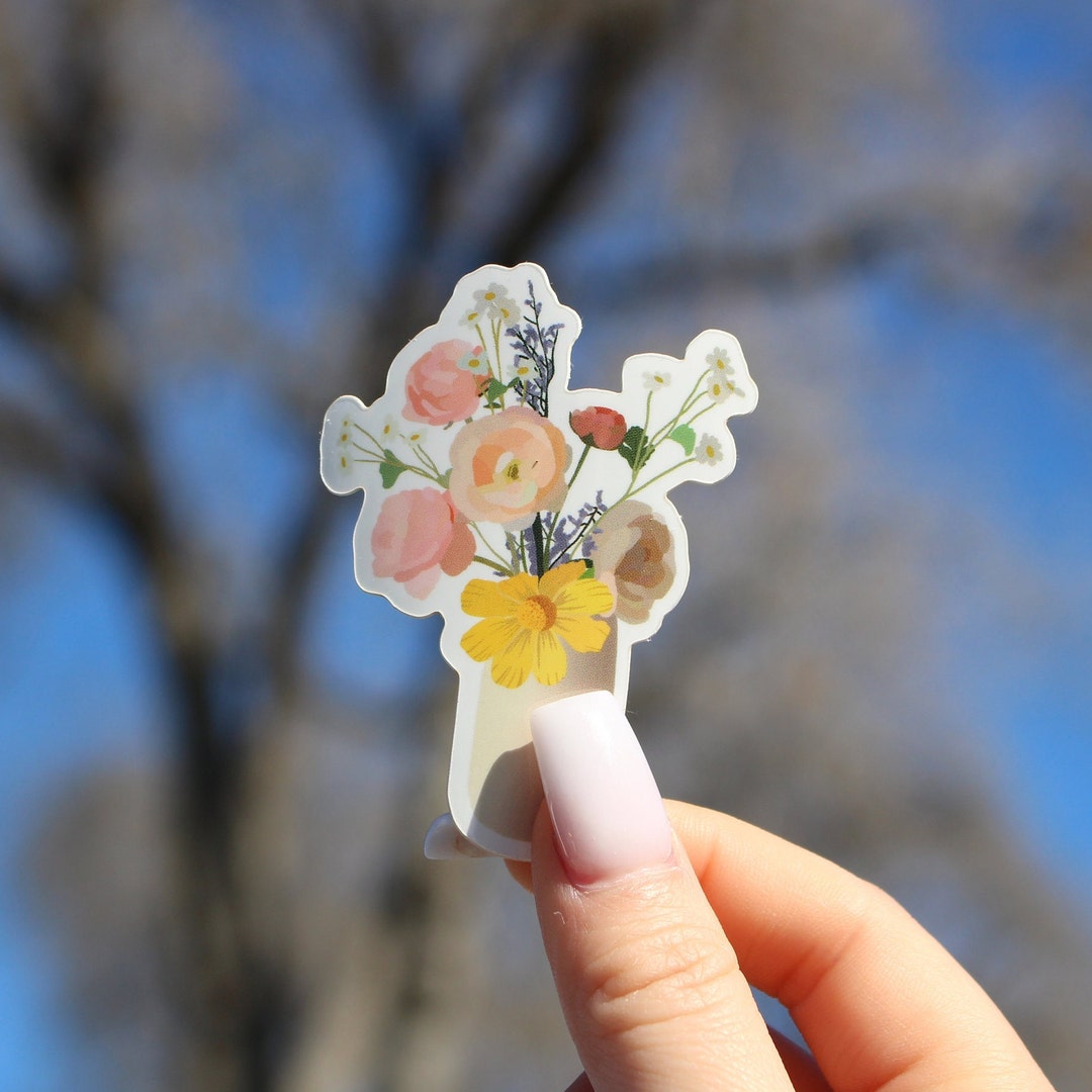 FLORAL STICKERS | Flower Bouquet - Etsy