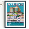 Athens Grece Art Nouveau Cross Stitch Pattern. Downloadable Digital PDF ...