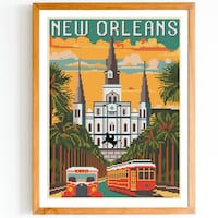 New Orleans Seamless Patterns, Printable Digital Paper, Commercial Use ...